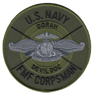 FMF Fleet Marine Force Corpsman Patch Devil Doc | Ground Unit Patches ...