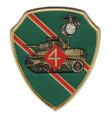 4th Tank Battalion 4th Marine Division HTF Patch | Ground Unit Patches ...