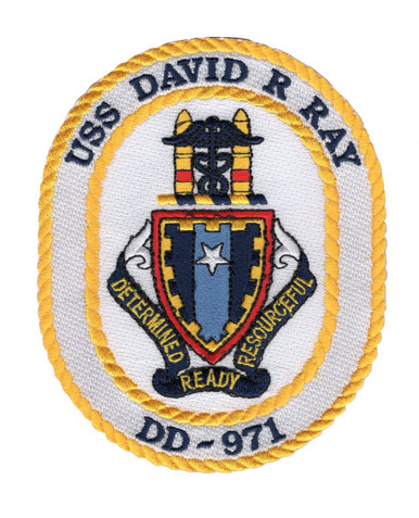 DD-971 USS David R. Ray Patch | Destroyer Patches | Navy Patches ...