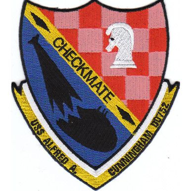 DD-752 USS Alfred A Cunningham Patch | Destroyer Patches | Navy Patches ...