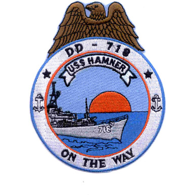 DD-718 USS Hamner Patch - Version A | Destroyer Patches | Navy Patches ...