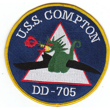 DD-705 USS Compton Patch - Version B | Destroyer Patches | Navy Patches ...