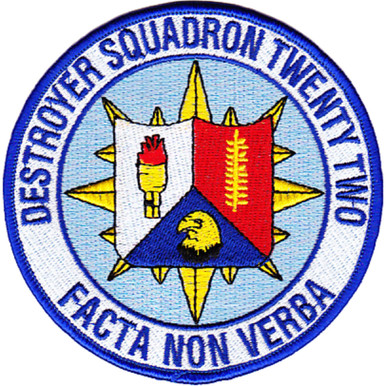 DESRON 22 Destroyer Squadron Patch | Squadron Patches | Navy Patches ...