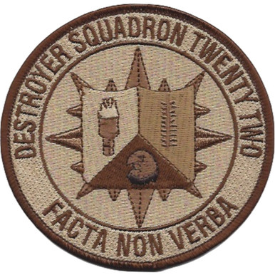Desron 22 Destroyer Squadron Desert Color Patch | Destroyer Patches ...