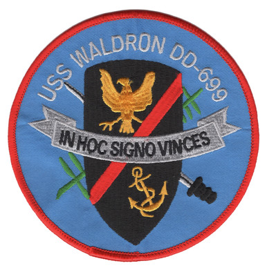 DD-699 USS Waldron Patch | Destroyer Patches | Navy Patches | Popular Patch