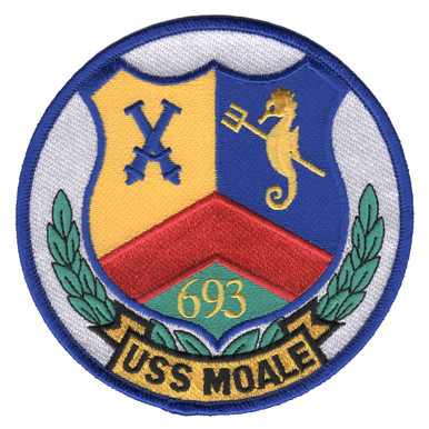 DD-693 USS Moale Patch | Destroyer Patches | Navy Patches | Popular Patch