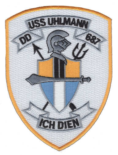 DD-687 USS Uhlmann Patch - Version B | Destroyer Patches | Navy Patches ...