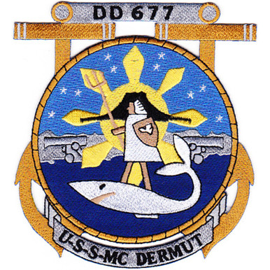 DD-677 USS McDermut Patch | Destroyer Patches | Navy Patches | Popular ...