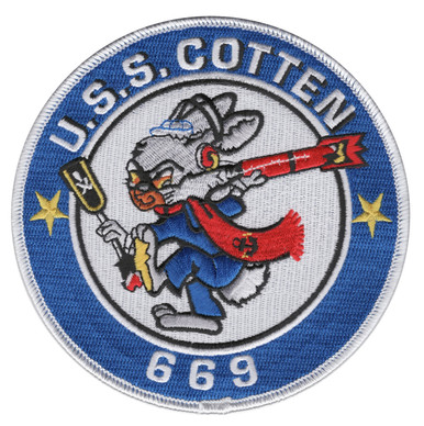 DD-669 USS Cotten Patch | Destroyer Patches | Navy Patches | Popular Patch
