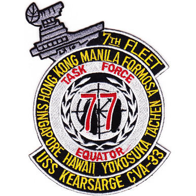 CVA-33 USS Kearsarge Task Force 77 Patch | Aircraft Carrier Patches ...