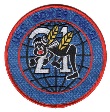 CVA-21 USS Boxer Patch | Aircraft Carrier Patches | Navy Patches ...