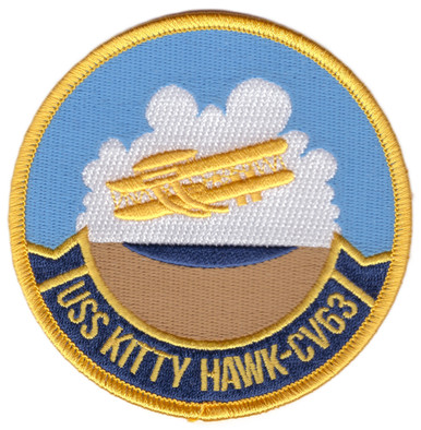 CV-63 USS Kitty Hawk Carrier Patch Version B | Aircraft Carrier Patches ...