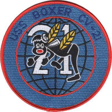 CV-21 USS Boxer Patch | Aircraft Carrier Patches | Navy Patches ...