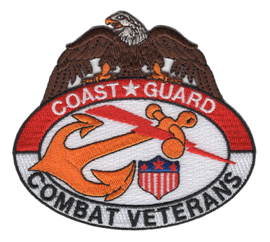 Coast Guard Combat Veterans Patch Large | Coast Guard Patches | Popular ...