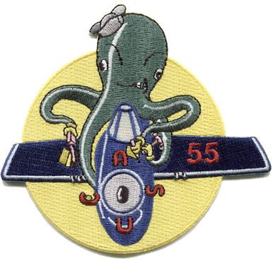 Carrier Aircraft Service Unit 55 patch | Squadron Patches | Navy ...