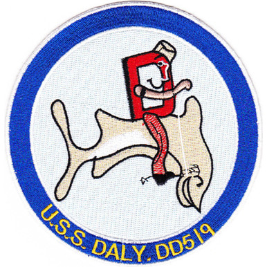 DD-519 A USS Daly Patch | Destroyer Patches | Navy Patches | Popular Patch