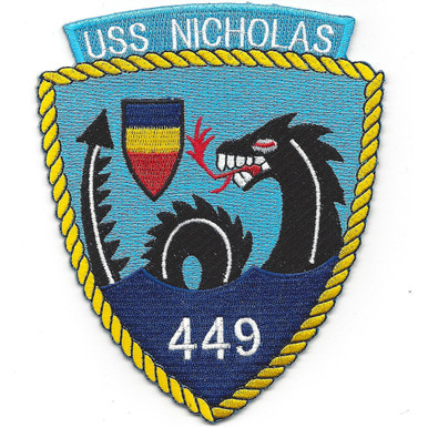 DD-449 USS Nicholas Patch - Version A | Destroyer Patches | Navy ...