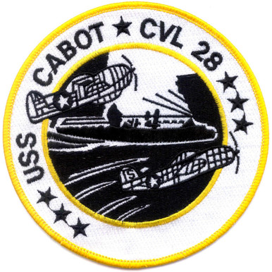 CVL-28 USS Cabot Patch | Aircraft Carrier Patches | Navy Patches ...
