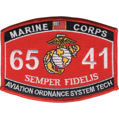 6541 Aviation Ordnance System Technician MOS Patch | MOS Patches ...