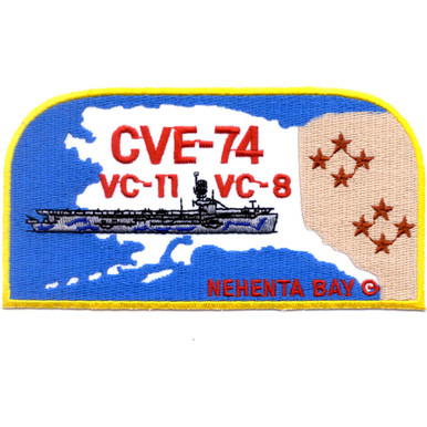 CVE-74 USS Nehenta Bay Patch | Aircraft Carrier Patches | Navy Patches ...