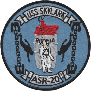 ASR-20 USS Skylark Submarine Rescue Patch | Auxiliary Ship Patches ...
