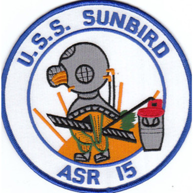 ASR-15 USS Sunbird Patch | Auxiliary Ship Patches | Navy Patches ...