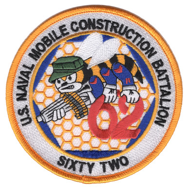 62nd NMCB Mobile Construction Battalion Patch | Seabee Patches | Navy ...