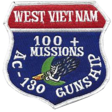 AC-130 Gunship 100 + Missions Patch | Specialty Patches | Air Force ...