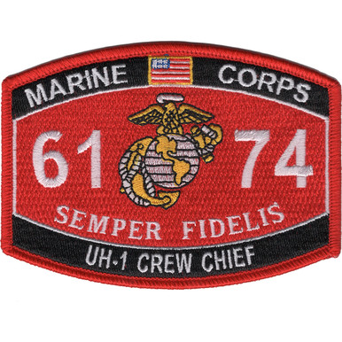 6174 UH-1 Crew Chief MOS Patch | MOS Patches | Marine Patches | Popular ...