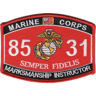 8531 Marksmanship Instructor MOS Patch | MOS Patches | Marine Patches ...