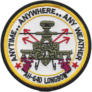 AH-64D Longbow Aviation Attack Helicopter Patch | Aviation Patches ...