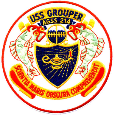 AGSS-214 USS Grouper Patch | Submarine Patches | Navy Patches | Popular ...