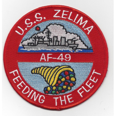 AF-49 USS Zelima Patch | Auxiliary Ship Patches | Navy Patches ...