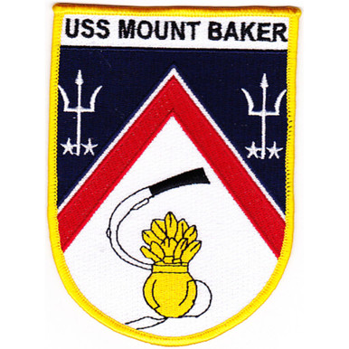AE-34 USS Mount Baker Patch - A Version | Auxiliary Ship Patches | Navy ...