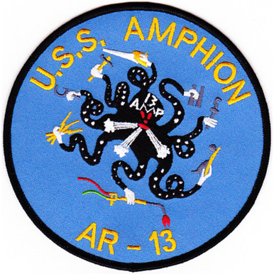 AR-13 USS Amphion Patch | Auxiliary Ship Patches | Navy Patches ...