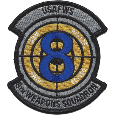 8th Weapons Squadron Patch | Squadron Patches | Air Force Patches ...