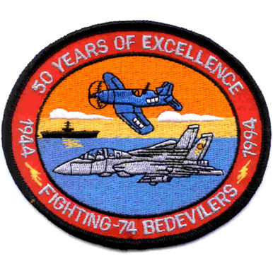 VF-74 Patch Fifty Years Of Excellence Fighting-74 Bedevilers | Squadron ...