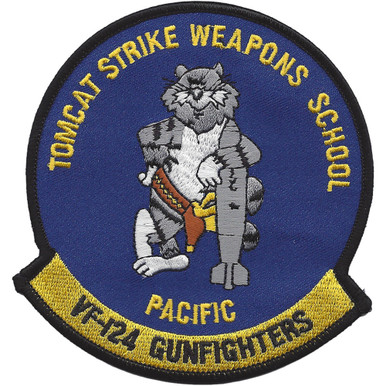 VF-124 Tomcat Strike Weapons School Patch | Squadron Patches | Navy ...