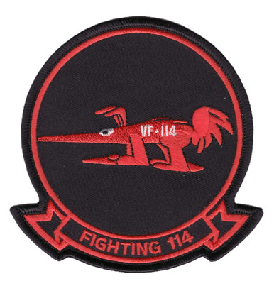 VF-114 Fighter Squadron Patch Aardvarks | Squadron Patches | Navy ...