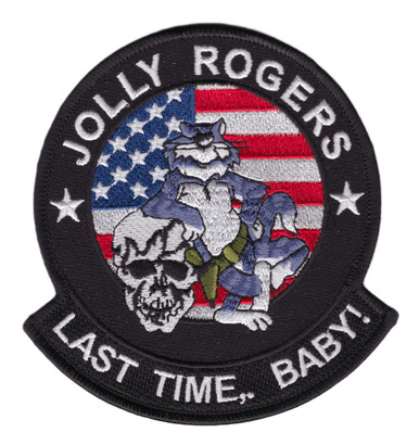 VF-103 Fighter Squadron Patch Jolly Rogers Last Time, Baby | Squadron ...