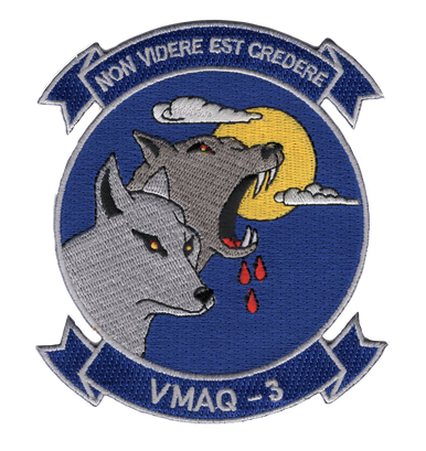 VMAQ-3 USMC Tactical Electronic Warfare Squadron Three Patch | Squadron ...
