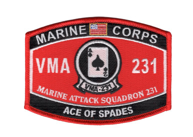 VMA-231 Patch Ace Of Spades | MOS Patches | Marine Patches | Popular Patch