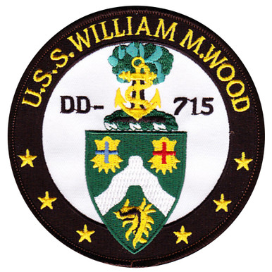 USS William M. Wood DD-715 Destroyer Ship Patch | Destroyer Patches ...