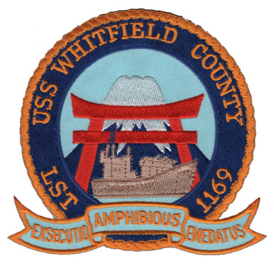 USS Whitfield County LST-1169 Patch | Amphibious Ship Patches | Navy ...
