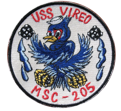 USS Vireo MSC-205 Patch | Ship Patches | Navy Patches | Popular Patch