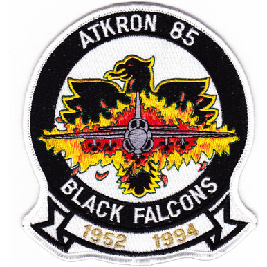 VA-85 Patch Atkron 85 Black Falcons 1952-1994 | Squadron Patches | Navy ...