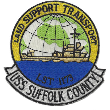 USS Suffolk County LST-1173 Landing Ship Tank Patch Patches ...