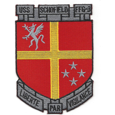 USS Schofield FFG-3 Guided Missile Frigate Ship Patch | Ship Patches ...