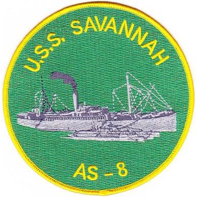 USS Savannah AS-8 Patch | Auxiliary Ship Patches | Navy Patches ...