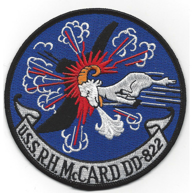 USS Robert H. McCard DD-822 Ram Patch | Destroyer Patches | Navy ...